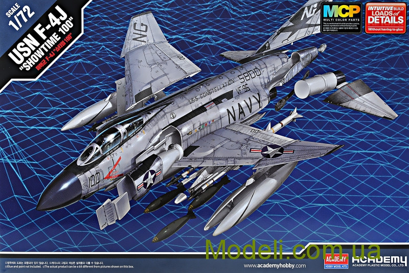 Сборная модель 1:72 USN F-4J "Showtime 100" Academy 12515 Хоббі Маркет ...