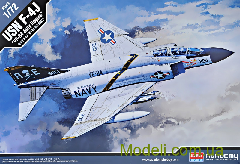 Сборная модель 1:72 F-4J "VF-84 Jolly Rogers" Academy 12529 Хоббі ...
