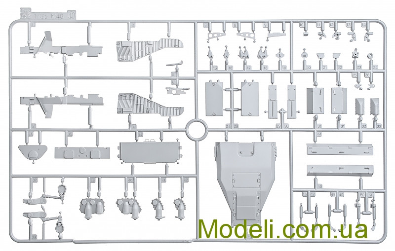 Сборная модель танка M48 A3 Mod. B Dragon 3544 Хоббі Маркет Modeli.com.ua