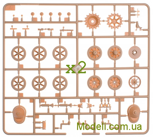 Сборная модель немецкого легкого танка Pzkpfw.I Ausf.F (VK1801), ранняя ...