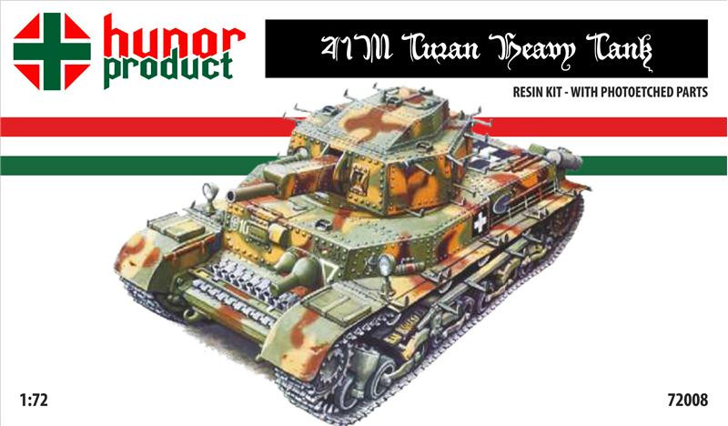 Масштабная смоляная модель тяжелого танка 41M Hunor Product 72008 Хоббі ...