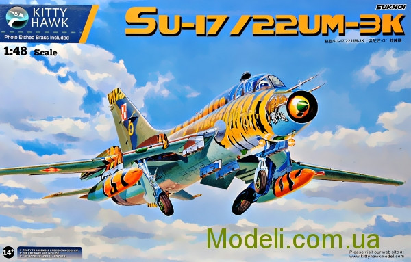 Сборная модель 1:48 Су-17, Су-22 UM3K "Fitter G" Kitty Hawk 80147 Хоббі ...
