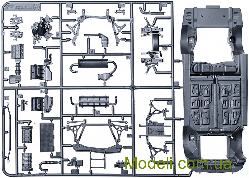 Пластиковая модель 1:24 Honda NSX TAMIYA 24100 Хоббі Маркет Modeli.com.ua