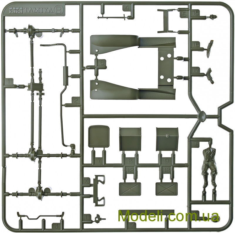 Сборная пластиковая масштабная модель американского 2.5 тонного ...