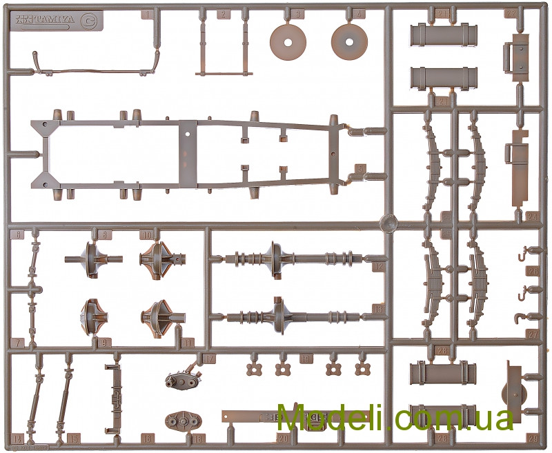Сборная пластиковая масштабная модель артиллерийского тягача Quad ...