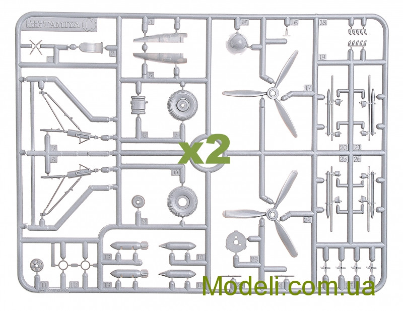 Модель для сборки самолета Mosquito FB Mk.VI TAMIYA 60747 Хоббі Маркет ...