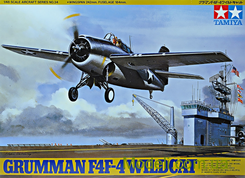 Сборная модель 1:48 Grumman F4F-4 Wildcat TAMIYA 61034 Хоббі Маркет ...
