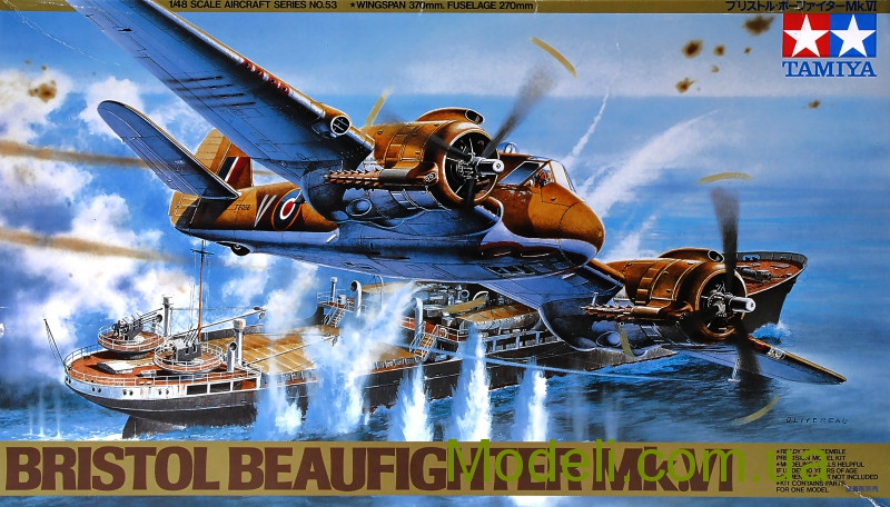 Склеиваемая модель самолета Бристоль Бофайтер Mk.6 TAMIYA 61053 Хоббі ...