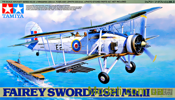 Сборная модель Британский самолет Fairey Swordfish Mk.II TAMIYA 61099 ...