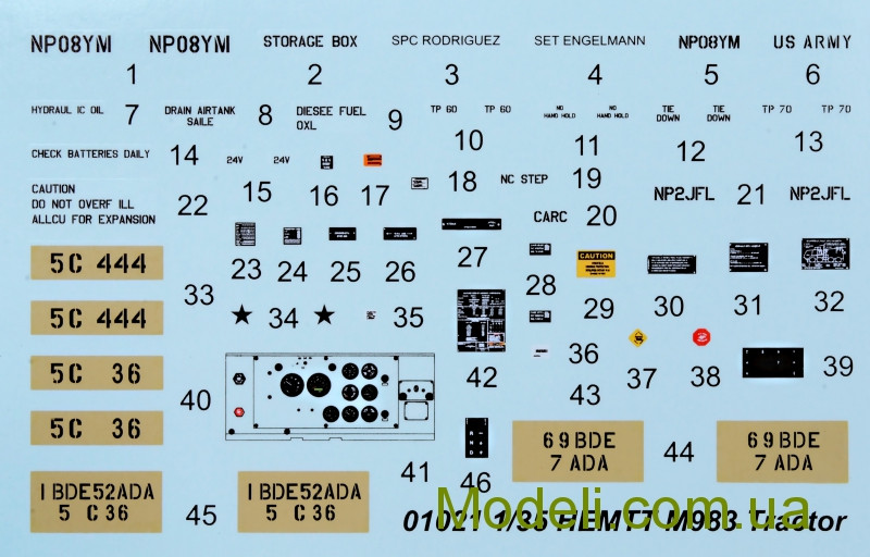Сборная модель 1:35 HEMTT M983 TRUMPETER 01021 Хоббі Маркет Modeli.com.ua