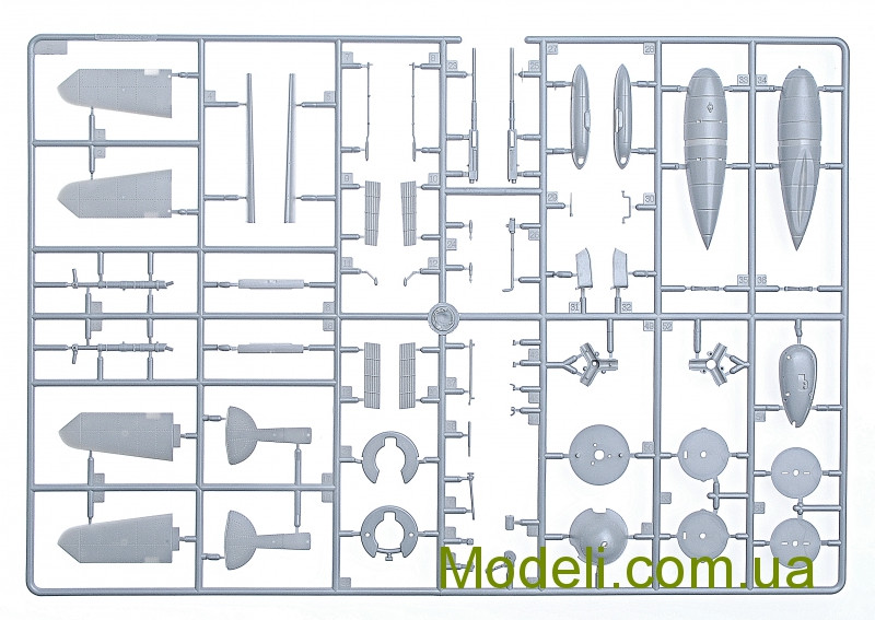 Сборная модель истребителя Messerschmitt Bf 109F-4/Trop TRUMPETER 02293 ...
