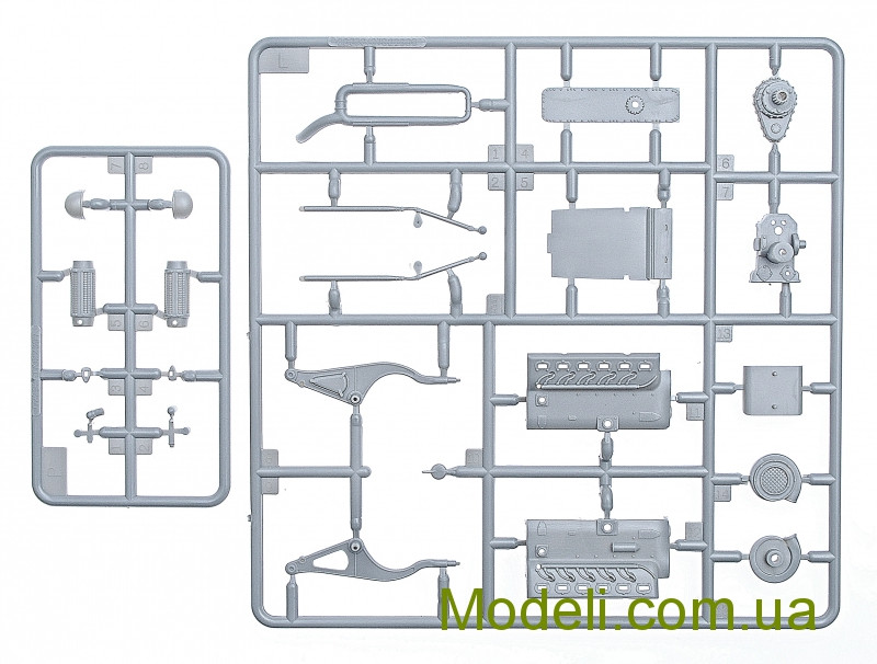 Сборная модель истребителя Messerschmitt Bf 109F-4/Trop TRUMPETER 02293 ...
