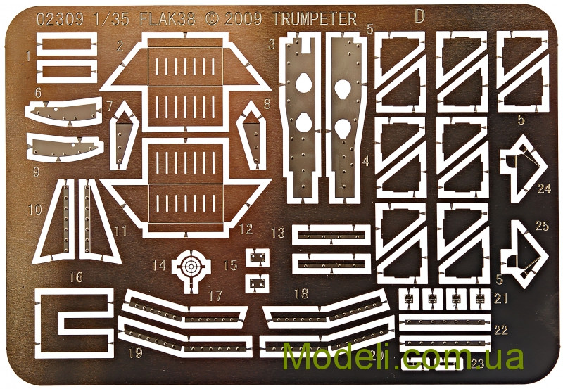 Сборная пластиковая модель 1:35 Flak 38 TRUMPETER 02309 Хоббі Маркет ...