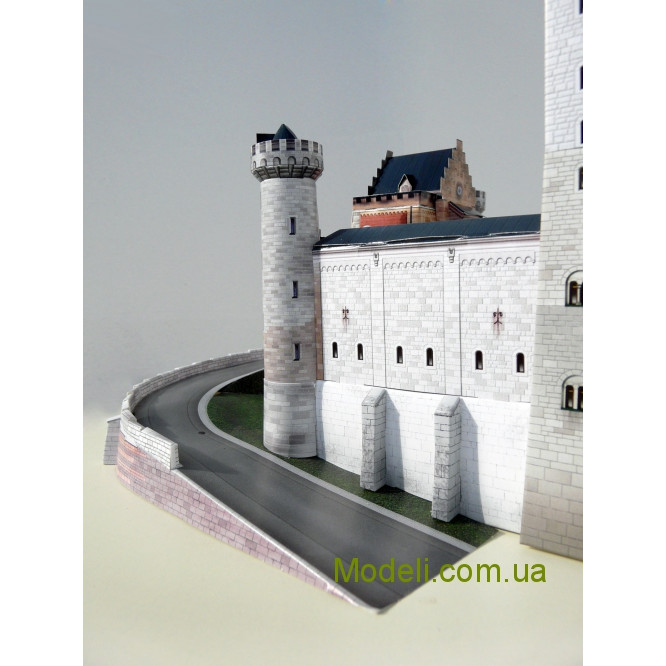 Сборная модель замка Neuschwanstein из высококачественного тонкого ...