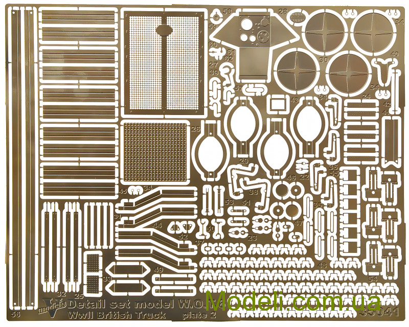 Фототравление для британского грузовика Второй мировой войны W.O.T. 6 ...