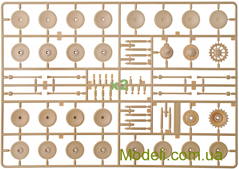 Збірна модель 1:35 Tiger I, середина виробництва, 1944 р. Academy 13287 ...