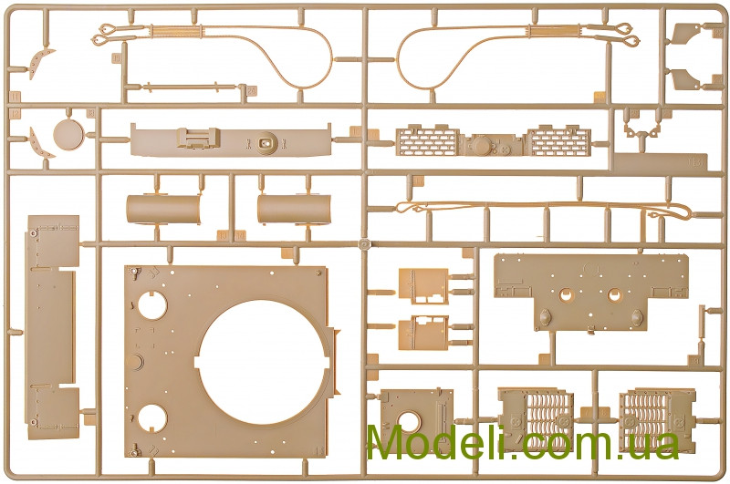Збірна модель 1:35 Tiger I, середина виробництва, 1944 р. Academy 13287 ...
