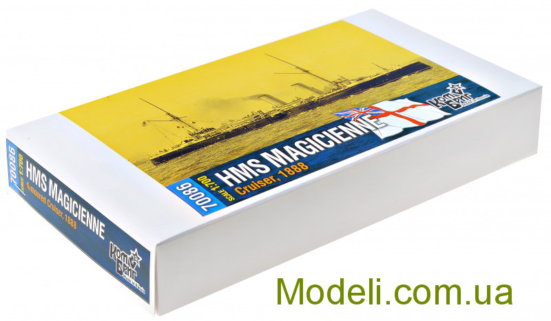 Смоляна модель 1:700 Крейсер 2-го класу HMS Magicienne, 1889 Combrig ...