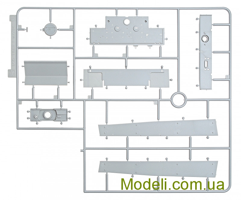 Пластикова збірна модель танка Tiger I з цимеритом (Mid-Production ...