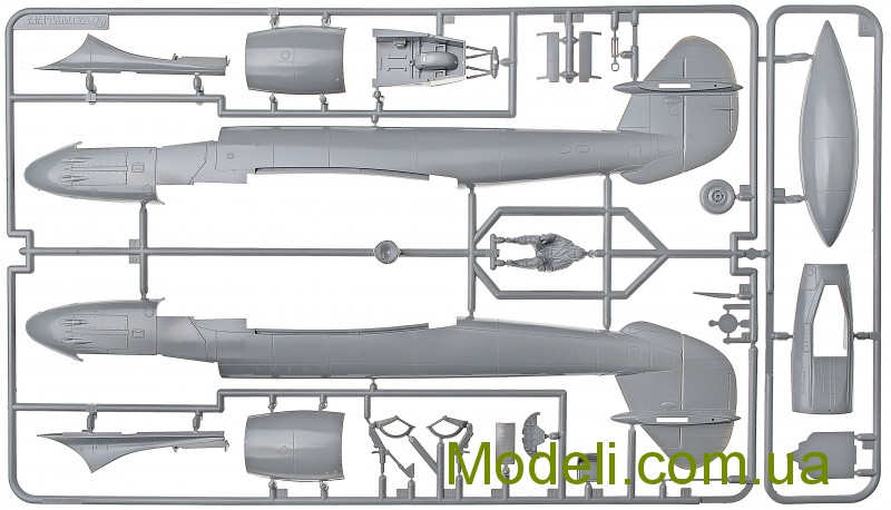 Збірна модель 1:48 Gloster Meteor F.3 TAMIYA 61083 Хоббі Маркет Modeli ...
